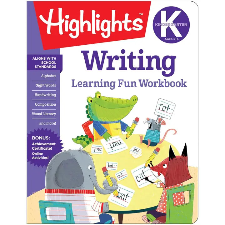 Kindergarten Learning Fun Writing Workbook – Little Blue Kids Boutique