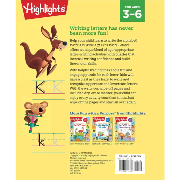 Let's Write Letters Workbook – Little Blue Kids Boutique